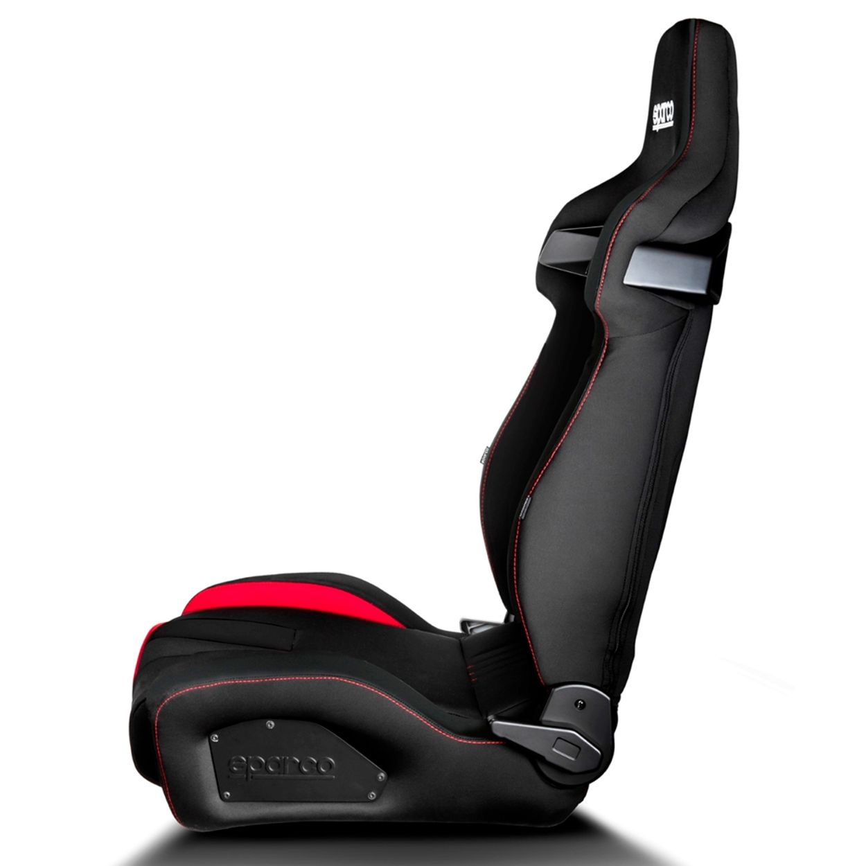 Banco Concha Sparco New R333 Reclinável Preto com Vermelho - Sparco